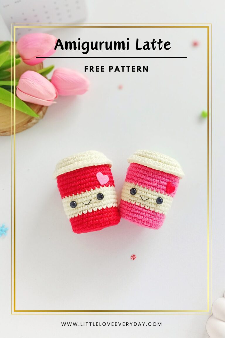 Amigurumi Latte pattern ⋆ A Little Love Everyday